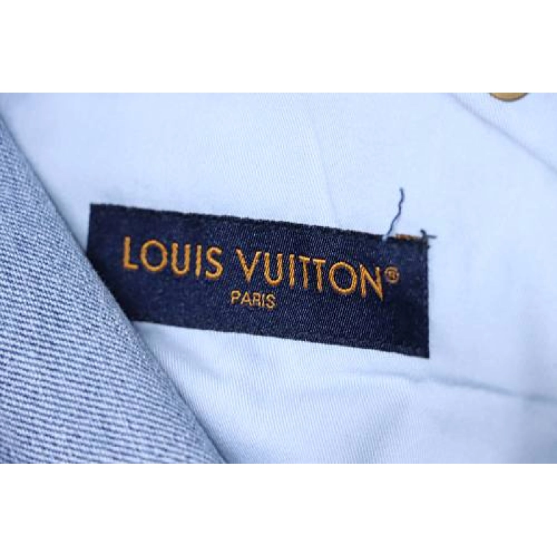 Coco Shoes Official | Louis Vuitton Monogram Embossed Denim Shorts Sneakers