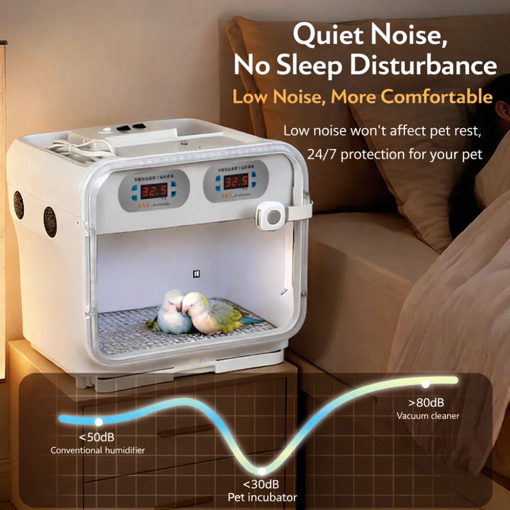 Digital Parrot Brooder Box - Temperature Controlled Bird Recovery Unit