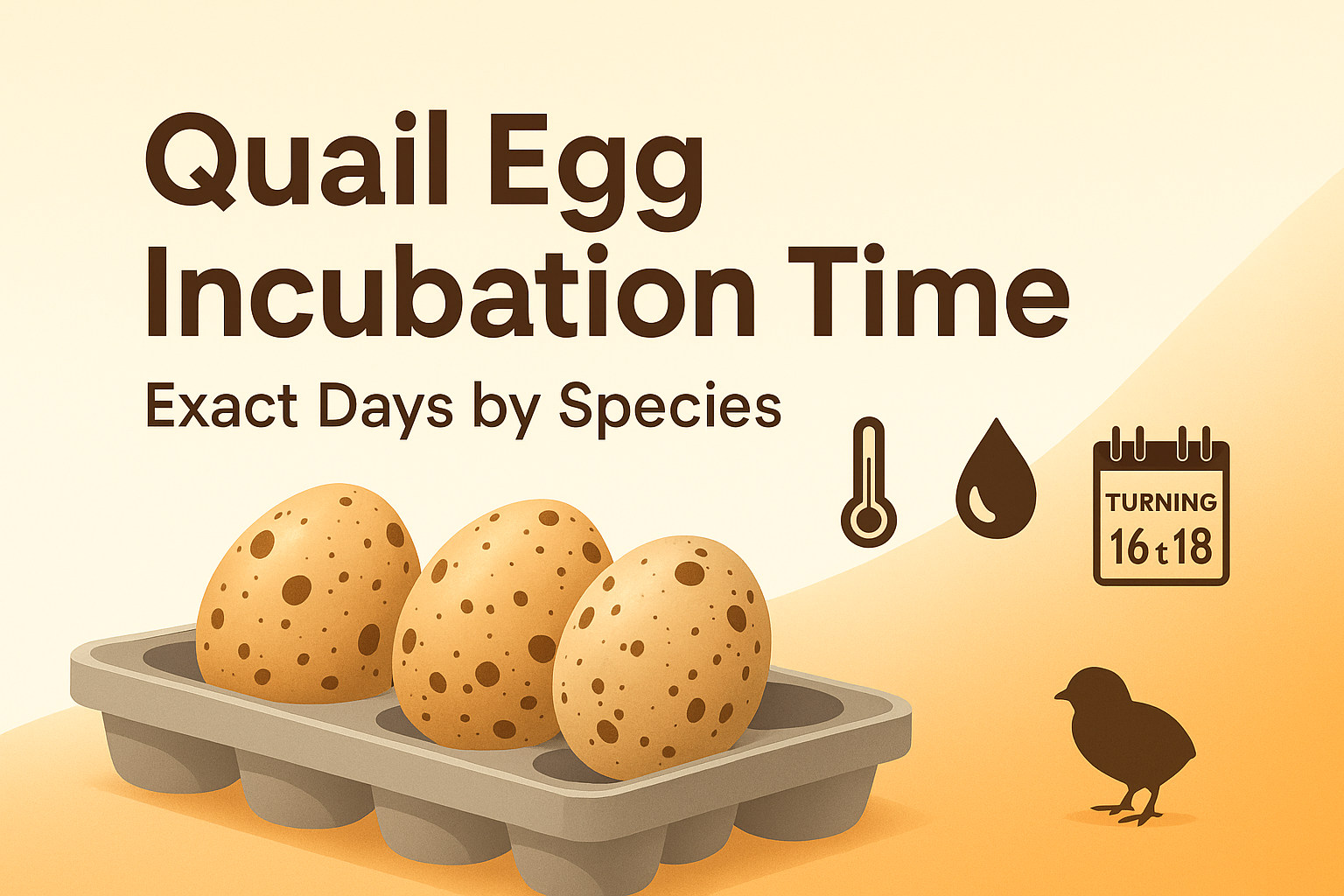 Quail Egg Incubation Time Days To Hatch By Species