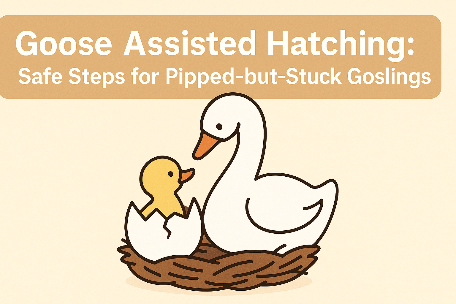 Goose Assisted Hatching: When & How to Help Pipped Goslings