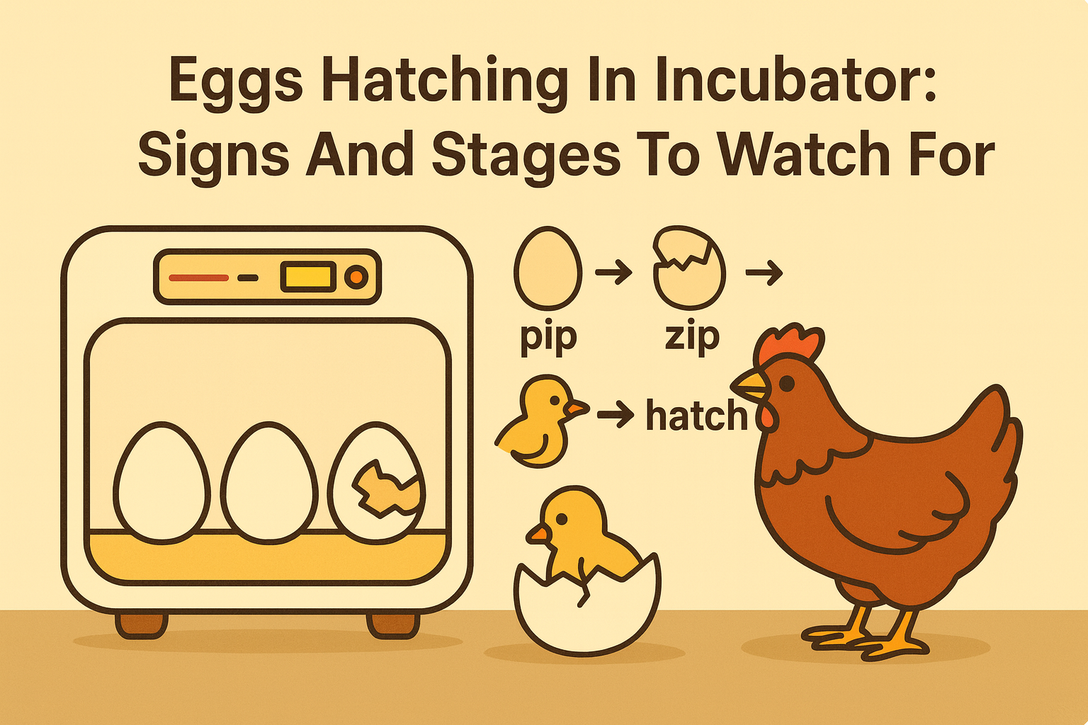 Eggs Hatching in an Incubator: Signs Stages & Timeline