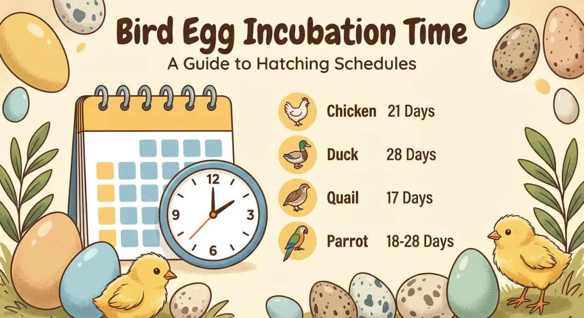 Bird Egg Incubation Time Guide for Backyard Hatchers